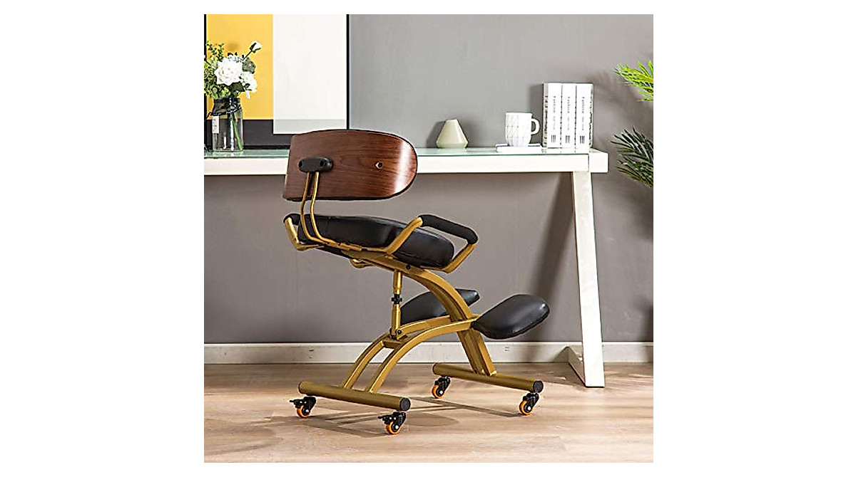 Ergonomic Kneeling Chair with Back Support - Adjustable & Comfortable