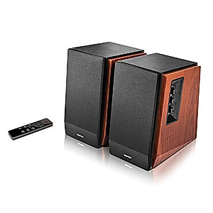 Edifier R1700BTs Active Bluetooth Bookshelf Speakers - 2.0 Wireless Near Field Studio Monitor Speaker - 66w RMS with Subwoofer Line Out