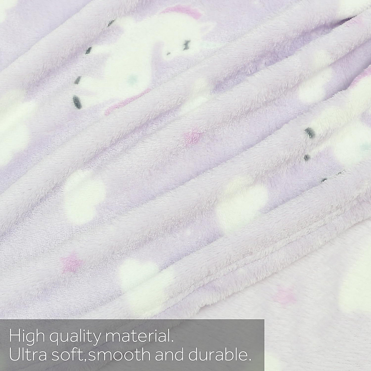 VigorSpring 3-in-1 Kids Travel Pillow Blanket Set, Snuggle Pillow in 12"X15", Plush Throw Blanket for Kids in 40"X60",Filled Throw Pillow, Machine-Washable,Great Gift (Lilac)