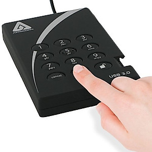 Apricorn Aegis Padlock 500 GB USB 3.0 256-bit AES XTS Hardware Encrypted Portable External Hard Drive (A25-3PL256-500) [Parallel Import]