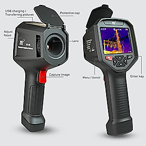 Hti-Xintai 384 X 288 Resolution Thermal Camera Imager with 3.5” TFT Display Screen, Infrared Imaging Camera with WiFi, Built-in 8GB Digital Storage and Adjustable Focus Thermal Camera with 25HZ