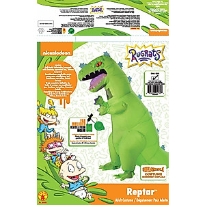 Rubies Men's Rugrats Reptar Adult Sized Costumes for Themed Parties and Halloween, As Shown, One Size US