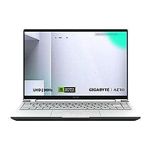 GIGABYTE AERO 14 OLED: 14.0" 16:10 Thin Bezel 2.8K QHD+ 2880x1800 90Hz OLED, NVIDIA GForce RTX 4050 GPU 6GB GDDR6, Intel Core i7-13700H, 16GB DDR5 RAM, 1TB SSD, Win11 Home (AERO 14 OLED BMF-72USBB4SH)