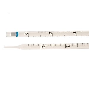 Celltreat 229205 Serological Pipet, 5mL Capacity, Sterile, Individually Wrapped/Dispenser Carton (Case of 200)