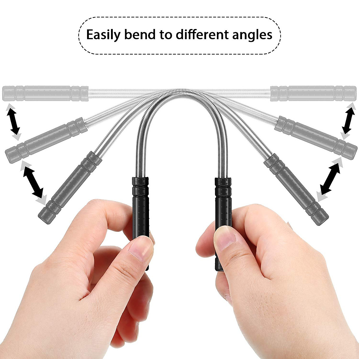 12 Pieces Facial Hair Removal Spring Eyebrow Face Epilator Threading Tool for Women Chin Cheek Mustache Upper Lip (Rose Red, Black)