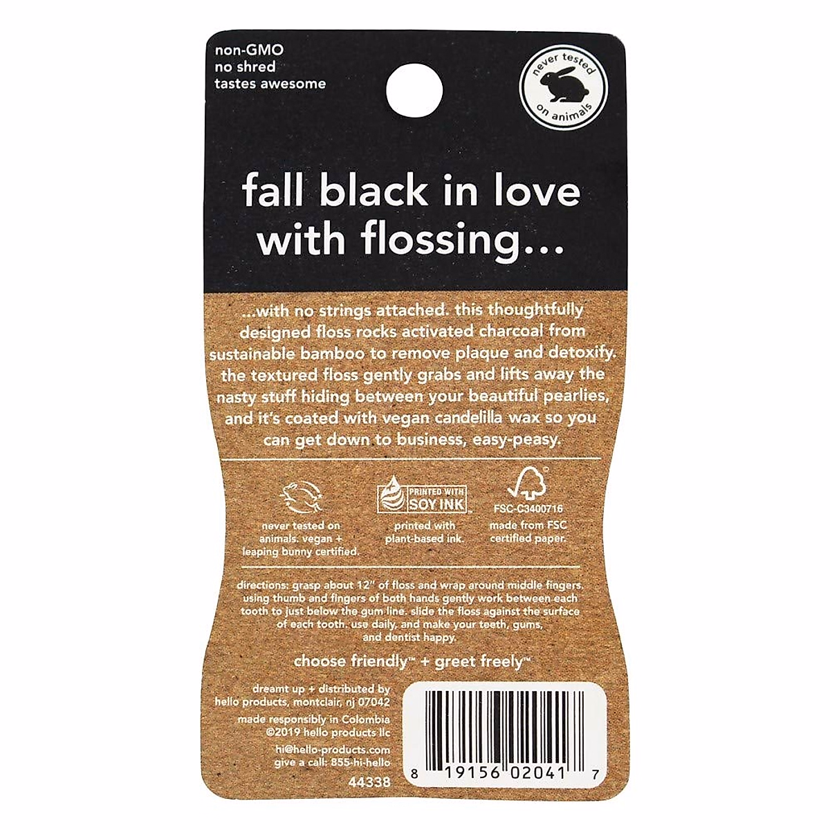 Hello Activated Charcoal Floss