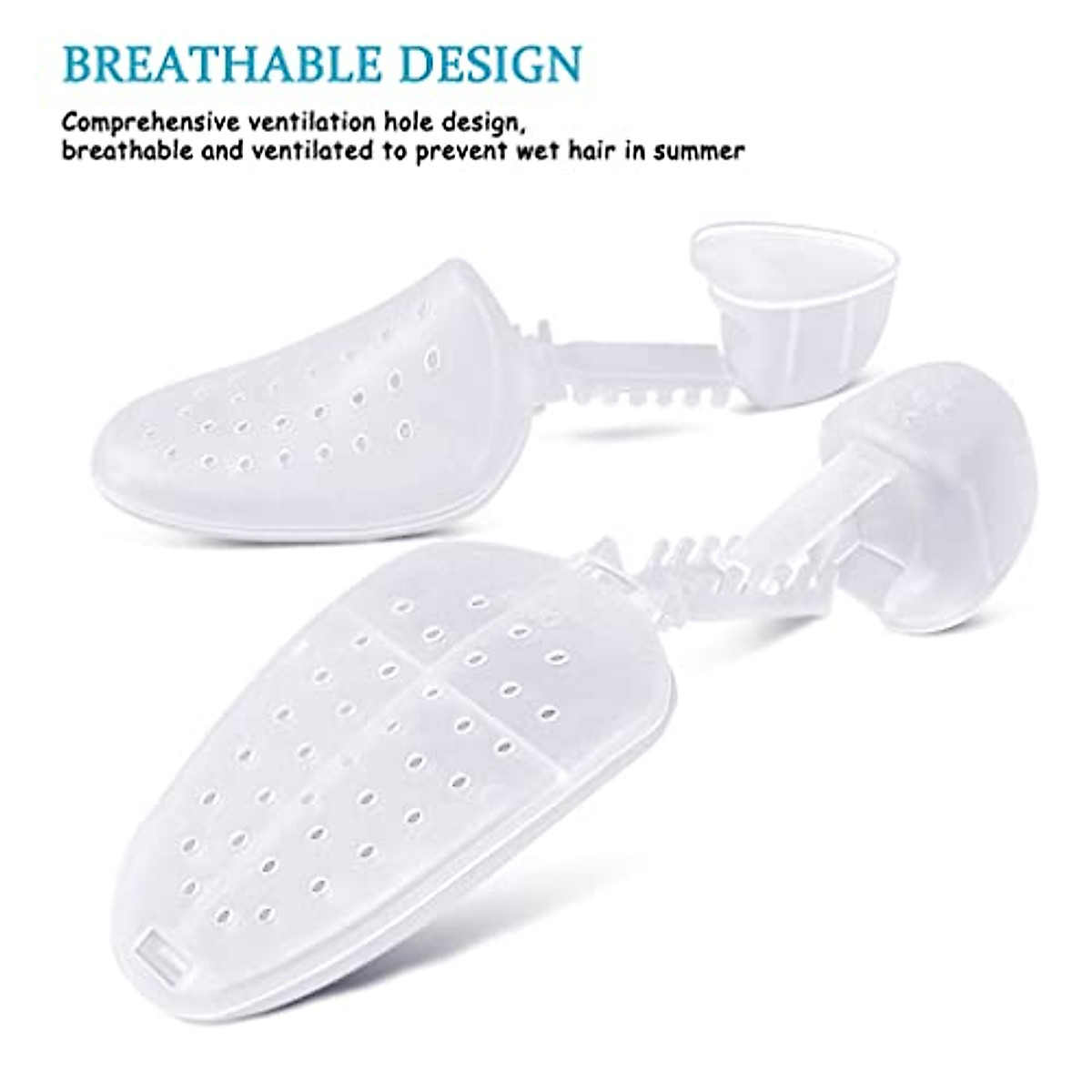 Price Xes Upgraded Plastic Shoe Stretcher, 1 Pair Practical Adjustable Length Shoe Tree, Shoe Display Insert for Women & Men (Storage Bin Design & 7 Way Adjustable), White