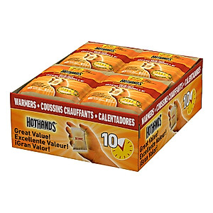 HotHands Hand Warmers - Long Lasting Safe Natural Odorless Air Activated Warmers - Up to 10 Hours of Heat - 160 Individual Warmers