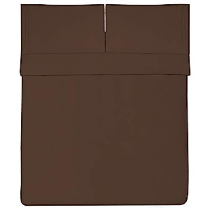 Queen Size Bed Sheets - Breathable Luxury Sheets with Full Elastic & Secure Corner Straps Built In - 1800 Supreme Collection Extra Soft Deep Pocket Bedding Set, Sheet Set, Queen, Brown