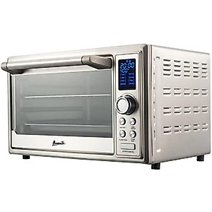 Avanti Air Fryer Oven Combo with 8 Pre-Set Functions and Digital Controls, 90 Minute Timer and Auto Shut-Off, 0.8 Cu.Ft., Metallic