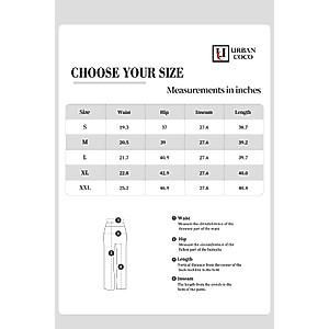 Urban CoCo Women's Solid Wide Leg Palazzo Lounge Pants Casual Straight Leg High Waist Stretch Pants (White, XL)