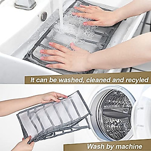 Foldable Clothes Storage Drawer Organizer - Cooyokit Separated Storage & Storing Divider, compartment storage bag for storing jeans, t-shirts, tops, sweaters etc. (7 Grid Storage Divider)