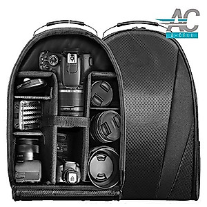A-Cell 58mm Accessory Bundle for Canon EOS Rebel T7, T6, T5, T3, T100, 4000D, 2000D, 3000D and More with 32GB SanDisk Memory Card, Wide Angle Lens, Telephoto Lens, Tripod, Backpack