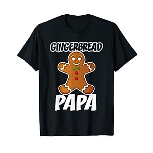 Gingerbread Papa Christmas Stocking Stuffer T-Shirt
