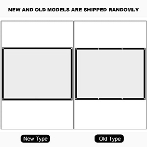 Yosoo Health Gear Portable Projector Screen, Foldable Anti-Crease White Projector Movie Screen Curtain Projection Screen for Home Outdoor Indoor(60 Inch)