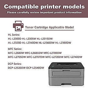 HIYOTA Compatible TN 630 TN-660 Toner Cartridge Replacement for Brother TN660 1pk Black Toner to Compatible with DCP-L2520DW L2540DW HL-L2300D L2305W L2320D L2340DW MFC-L2680W L2685DW 2705DW Printers