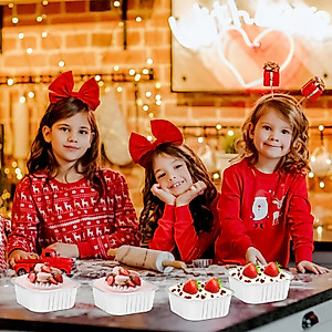 10oz Disposable Ramekins With Lids 40 Pack,LNYZQUS Aluminum Foil Jumbo Cupcake Pan, Square 4”X4” Mini Cake Pan Browni Baking Cups Muffin Tin Dessert Cups For Wedding Party-White