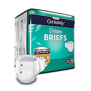 Walgreens Certainty Unisex Briefs Maximum Absorbency Medium 40.0ea, Blue
