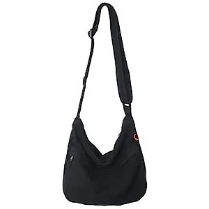 Messenger Bag for Men Women Large Capacity Crossbody Bag Canvas Tote Bag Shoulder Bag Satchel Hobo for School Work