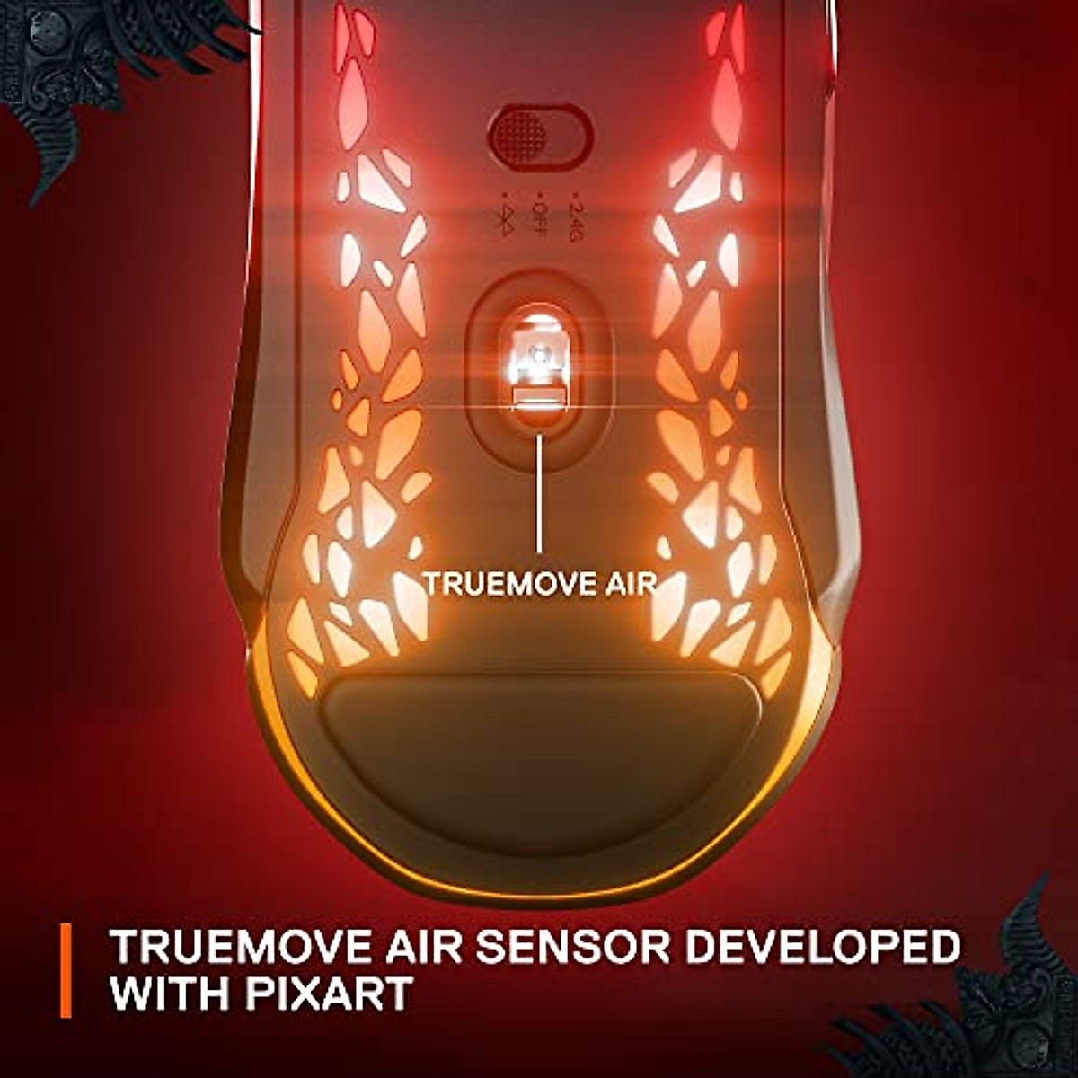 SteelSeries Aerox 5 Wireless – Diablo IV Edition – Lightweight 76g Gaming Mouse – 18000 CPI – TrueMove Air Optical Sensor – Water Resistant – 180+ Hour Battery Life – Free in-Game Item - PC/MAC