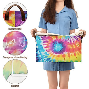 ZENWAWA Storage Cubes 1 Pack Tie Dye Rainbow Print with Foldable Steel Frame Water Resistant Fabric, Storage Bins Baskets for Closet Shelf Organizer 16.9×11.4×7.7 inches