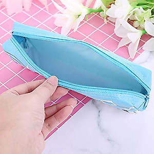 FEIlei Pencil Case, Music Notes Piano Keyboard Pencil Case Large Capacity Pen Bags Stationery Office -Pink