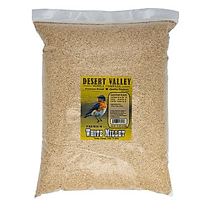 Desert Valley Premium White Millet Proso Seeds - Wild Bird Food, Cardinal, Finches & More (10-Pounds)