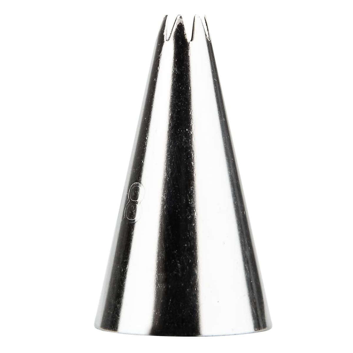 Restaurantware Pastry Tek Piping Tip 1 Open Star Decorating Tip - #18 Dent-Resistant Stainless Steel Icing Tip Dishwasher-Safe Decorate Cupcakes Cakes or Cookies