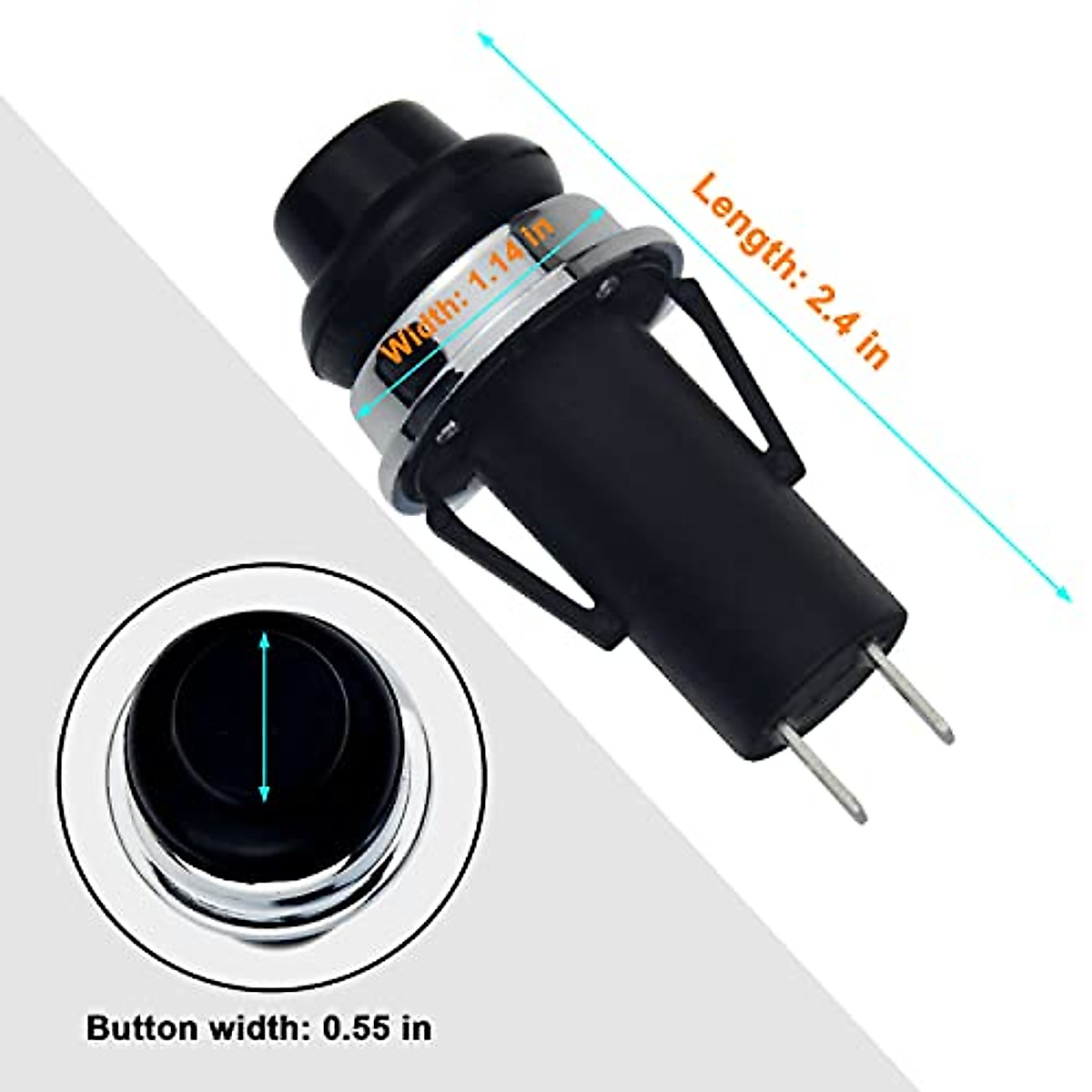 AMTHKNO Igniter Push Button Switch for Weber Genesis II & Spirit II and Other Gas Grills (2017 & Newer), Easy to Install and Replaces