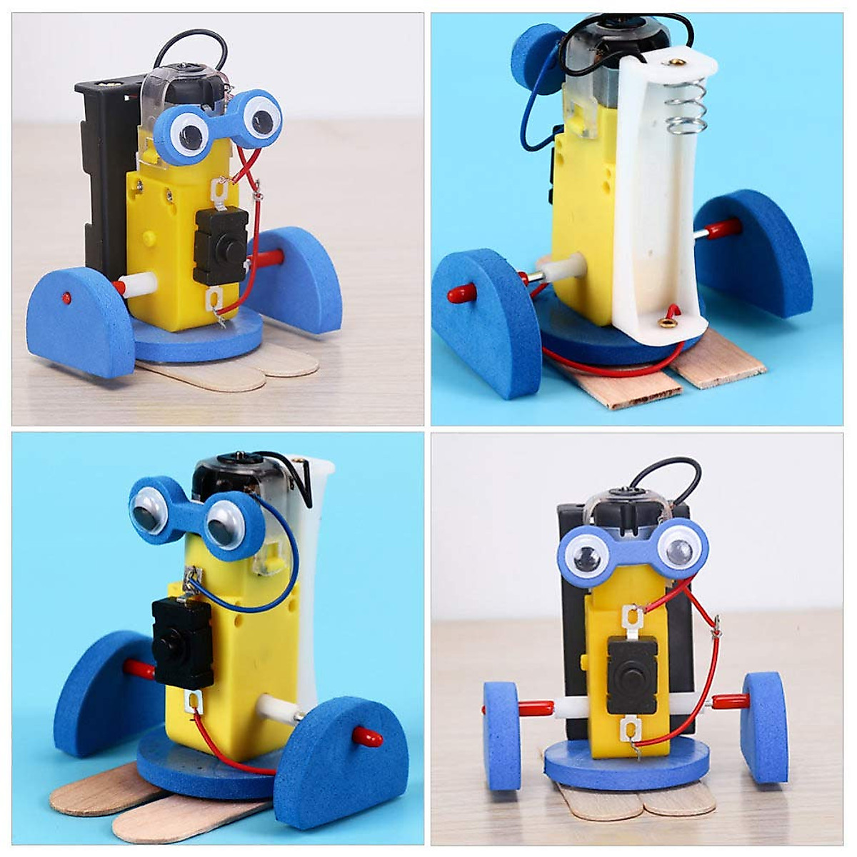 Kisangel Kids Kids Robotics 1 Set DIY Robot Kit Assembly Crawling Robot for Kids and Brain Kid