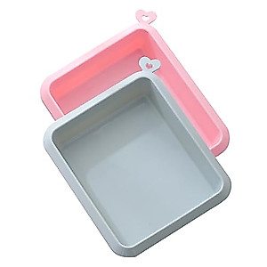 Hemoton 6 Pcs Cake Pan Charlotte Cake Pan Silicone Cookie Mold Clay Oven Cupcake Baking Mold Cheesecake Baking Pan Quick Release Bread Pan Silica Gel Cake Tins Doughnut Mold Baking Molds