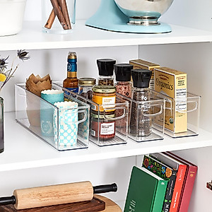 iDesign Recycled Plastic Stackable Storage Bin - Perfect to Hold Breast Milk Bags - Clear