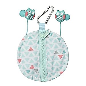 Gifting GIBUDGOWLBUN Silicone Earbuds in-Ear Headphone Compatible with iPod, iPhone, iPad, Tablets and Smartphone Devices - Green Owl