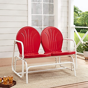 Leigh Country TX 93512 RED/White Retro Double Glider
