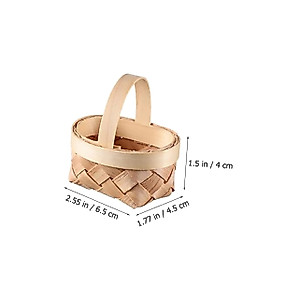 OKUMEYR 12Pcs Decorative Tiny Woven Baskets Multi Function Candy Baskets for Home Decor and Party Favors Cute Miniature Storage Baskets for Household Use