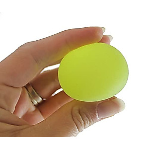 Set of 6 Smaller 1.5" Sugar Balls - Thick Glue/Gel Stretch Ball - Ultra Squishy and Moldable Slow Rise Relaxing Sensory Fidget Stress Toy