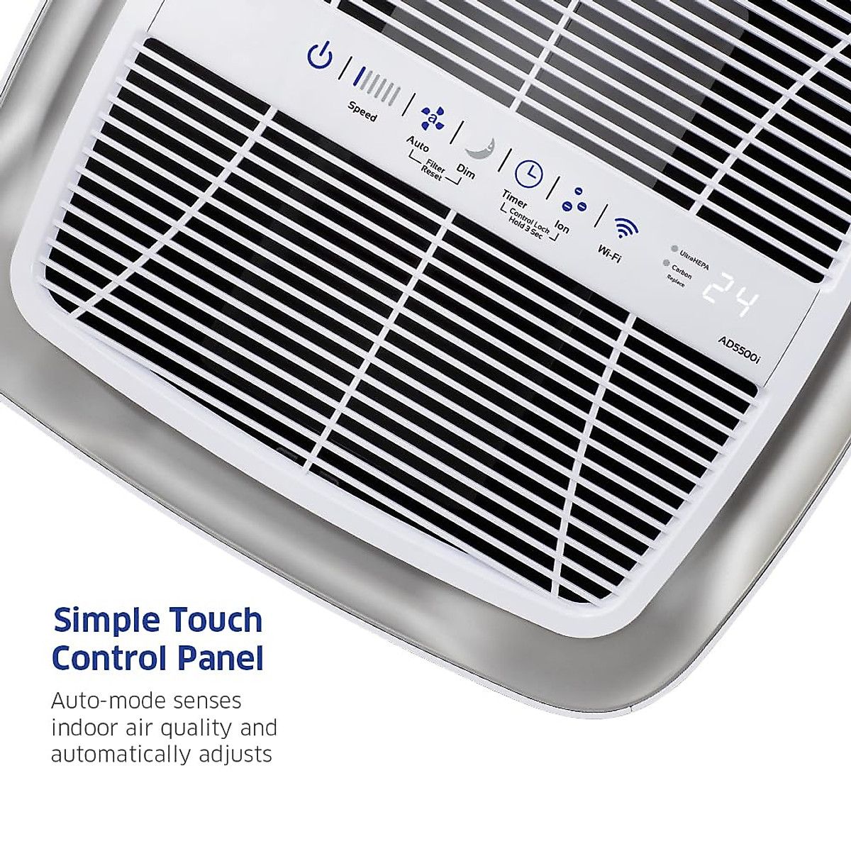 AIRDOCTOR AD5500i SMART HEPA Air Purifier for Extra Large Spaces & Open Concepts with UltraHEPA, Carbon & VOC Filters - Captures particles 100x Smaller than HEPA Standard (AirDoctor 5500i Smart)