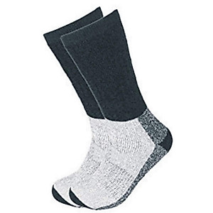 Diamond Star Merino Wool Socks 6 Pairs Thermal Socks Insulated for Cold Weather Winter Socks For Mens & Womens 10-13 (Solid Black)