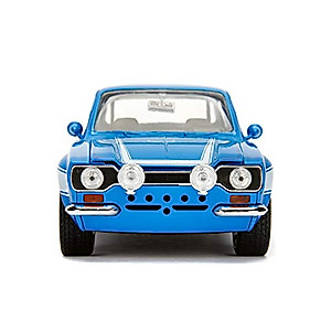 Jada Toys 1:24 Fast & Furious - Brian's Ford Escort RS2000 Mk1, Blue With White Stripes