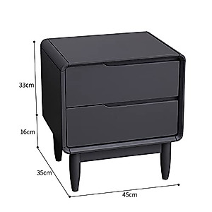 YUZZI Bedroom Table Bedside Cabinet Bedroom Cabinet Modern Storage Cabinet Bedroom Dresser Bedside Table for Bedroom Nightstands (Color : Grey)
