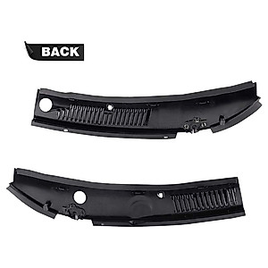 PIT66 2Pcs Windshield Wiper Cowl Vent Grille Grills Panel Hood Compatible with 99-04 Ford Mustang GT SVT