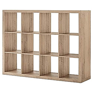 Better Homes & Gardens 12-Cube Storage Organizer, Rustic Gray Finishes