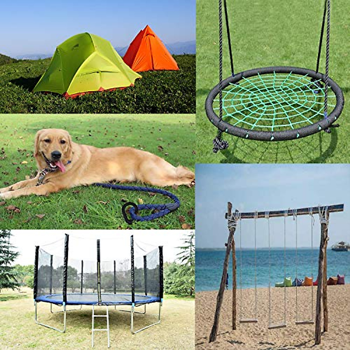 Jayzod Earth Ground Anchor 15 Inch Heavy Duty Earth Anchors Shelters, Canopies,Tents,Swing Sets,Trampoline，4 Pack,Adapter not Included