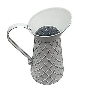 MICHAELS 10.5”; Gold Diamond Pattern Galvanized Pitcher by Ashland®