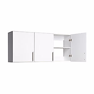 Prepac Elite 3-Door Wall Cabinet/Pantry Storage Cabinet | White, 54W x 24H x 12D | Versatile Garage Wall Cabinet by Prepac