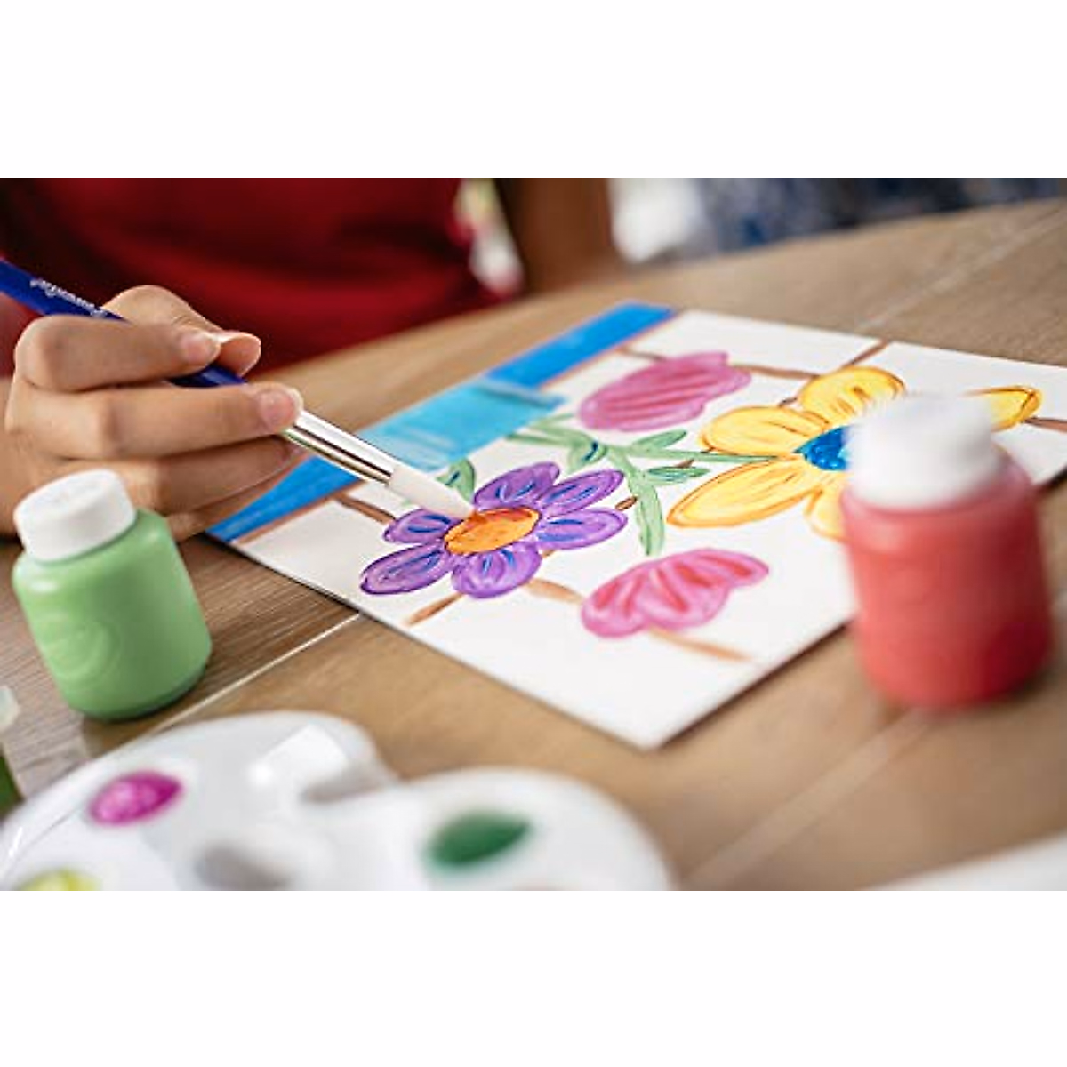 Crayola Washable Kids Paint, 6 Count, Kids At Home Activities, Painting Supplies, Gift, Assorted