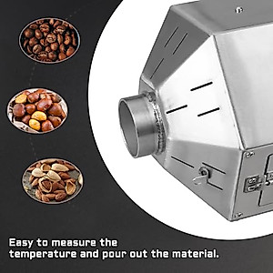ICZW Coffee Bean Roaster with Coffee Bean Cooler Gas 3.8L Coffee Bean Baker Drum Type Stainless Steel for Home and Commercial Use