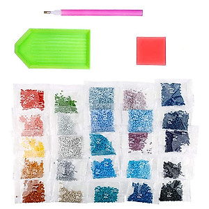 Ginfonr DIY 5D Diamond Art Kits for Adults, Flowers Fruit Table Diamond Painting for Adults, Diamond Art Plants Full Drill, Diamond Art Kits Embroidery Rhinestone Craft for Home Wall Decor 12*16 Inch