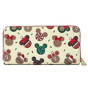 Loungefly Disney Mickey and Minnie Christmas Cookies Faux Leather Wallet