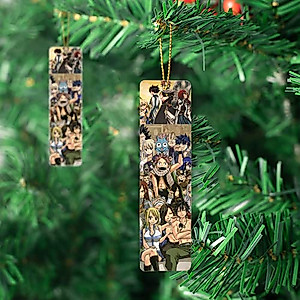 Bookmarks Metal Ruler Fairy Bookography Tail Measure Collage Tassels Bookworm for Gift Reading Bookmark Book Markers Christmas Ornament Bibliophile